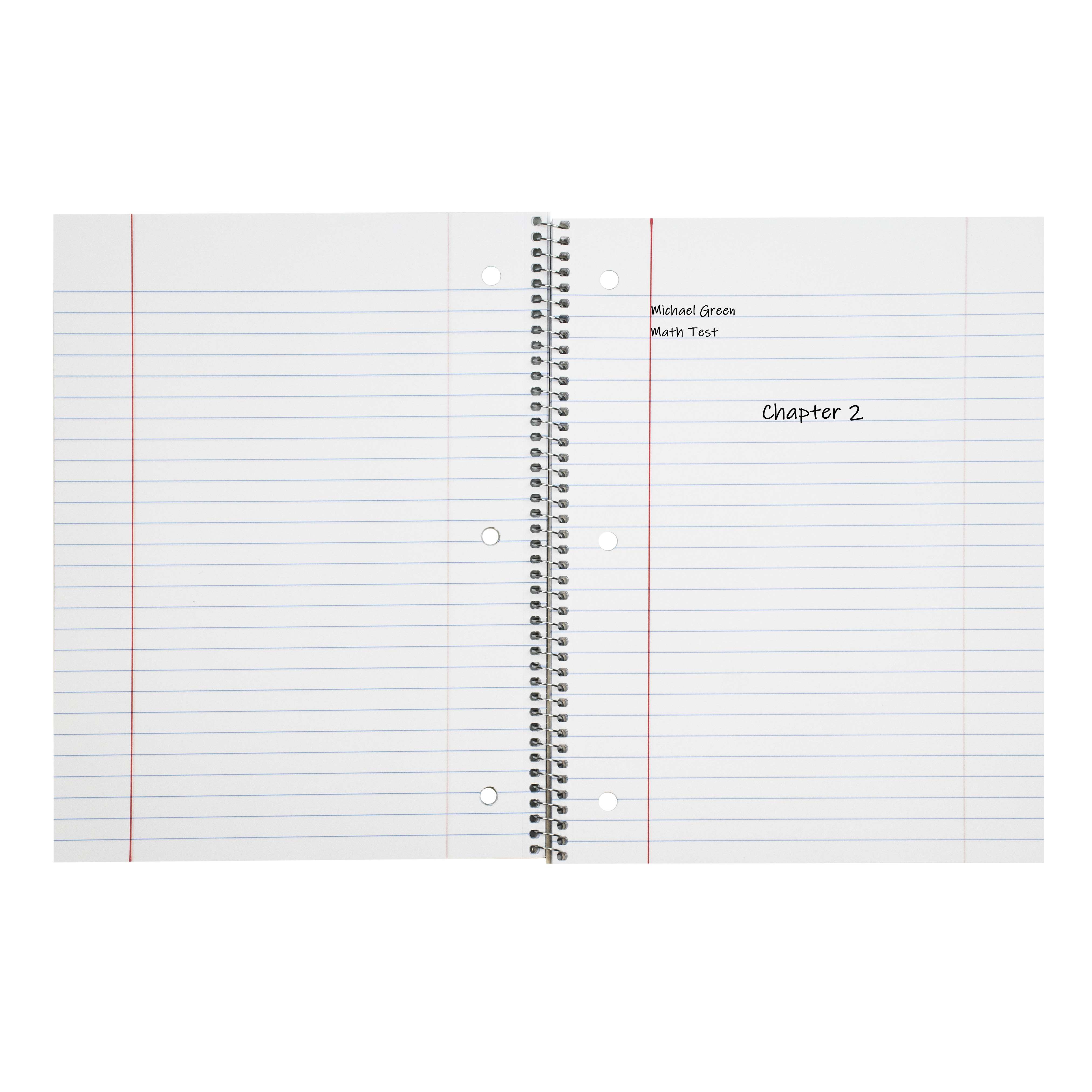 Notebook, 1 Subject, Wide Ruled , Perf, 70 Ct., Assorted colors ., 1/EA,