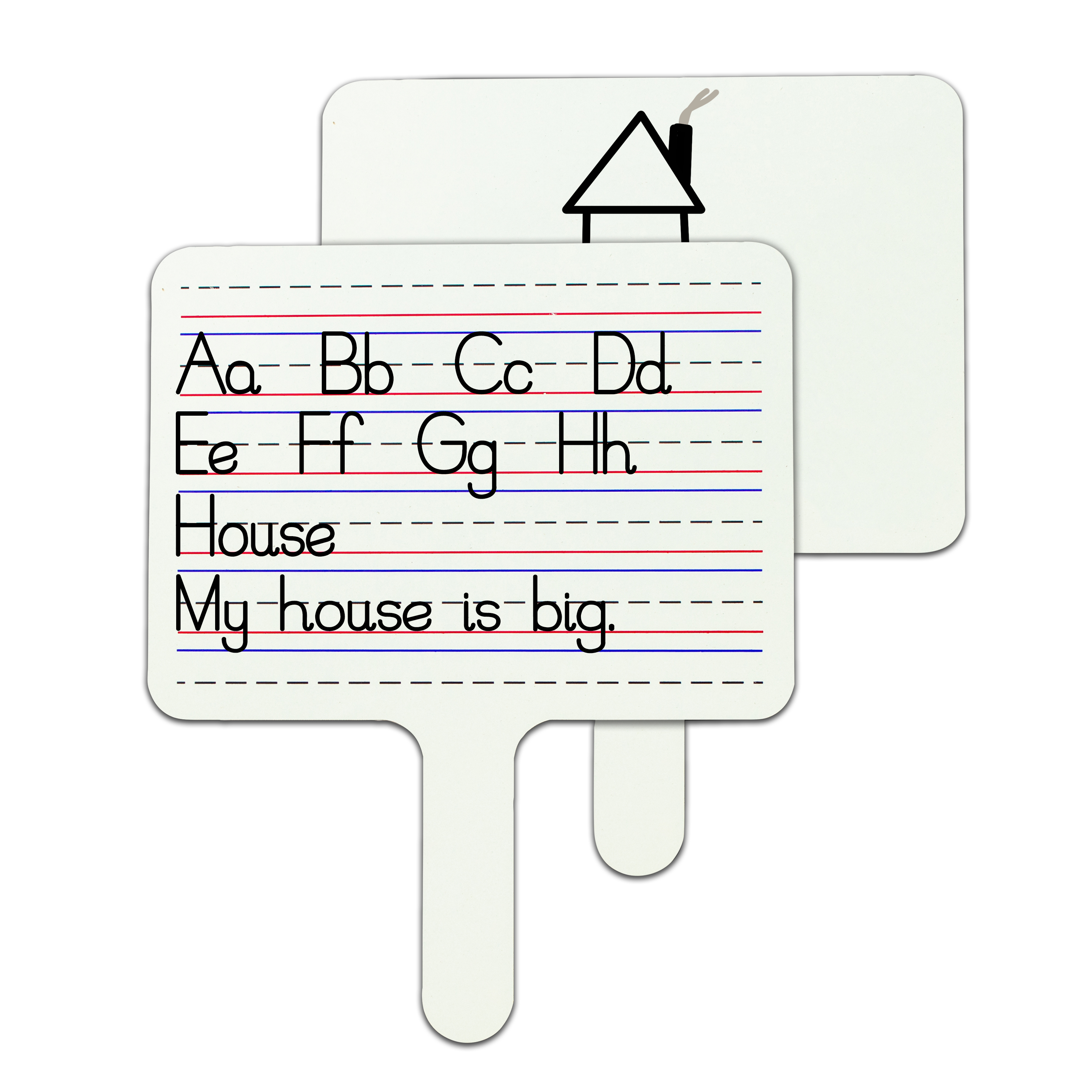Bulk Buy Two-Sided Dry Erase Answer Paddle, Lined on One Side, 1/EA ...
